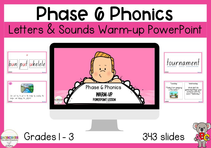 Phase 6 Phonic PowerPoint Warm-up Lesson