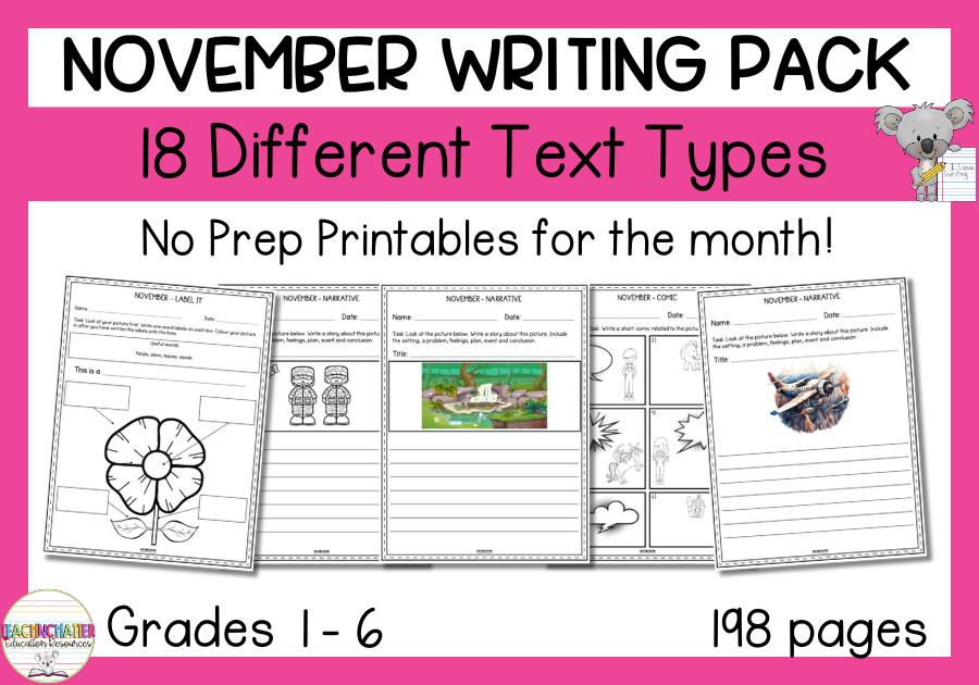 November writing prompts