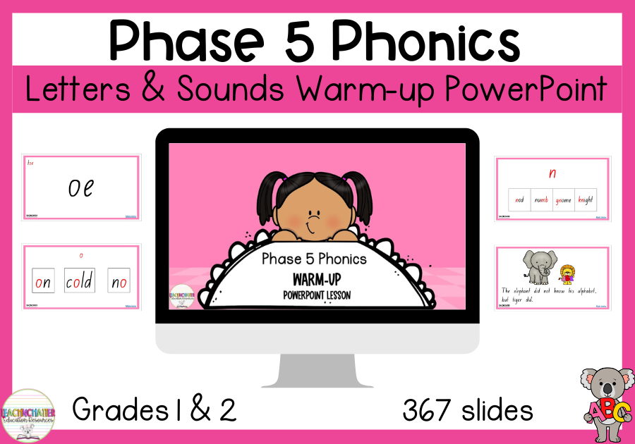 Phase 5 Phonic PowerPoint Warm-up Lesson
