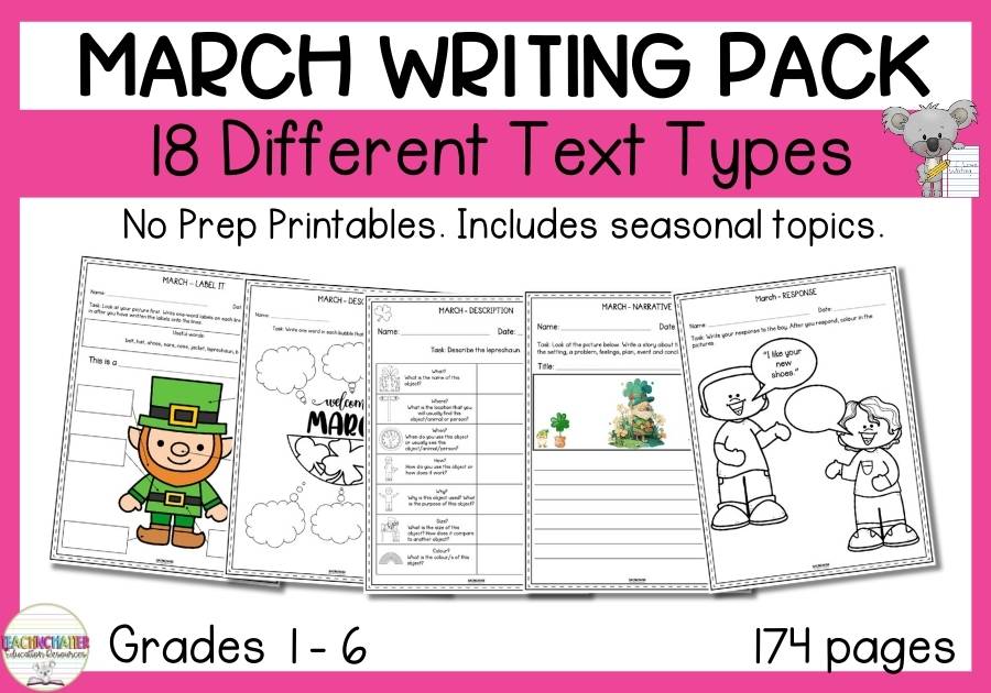 March Writing Prompts